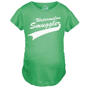 Watermelon Smuggler Maternity Shirt, Pregnancy Shirt Watermelon, Funny ...