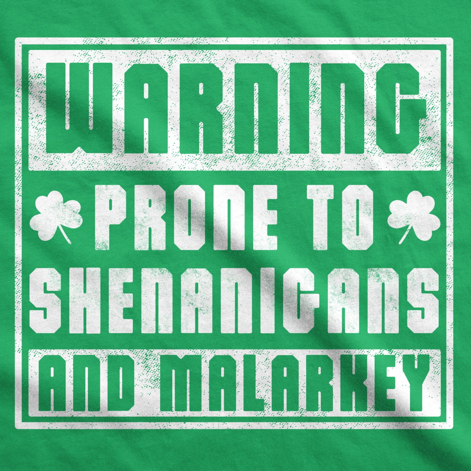 Warning Prone to Shenanigans and Malarkey Saint Patricks Day | Etsy