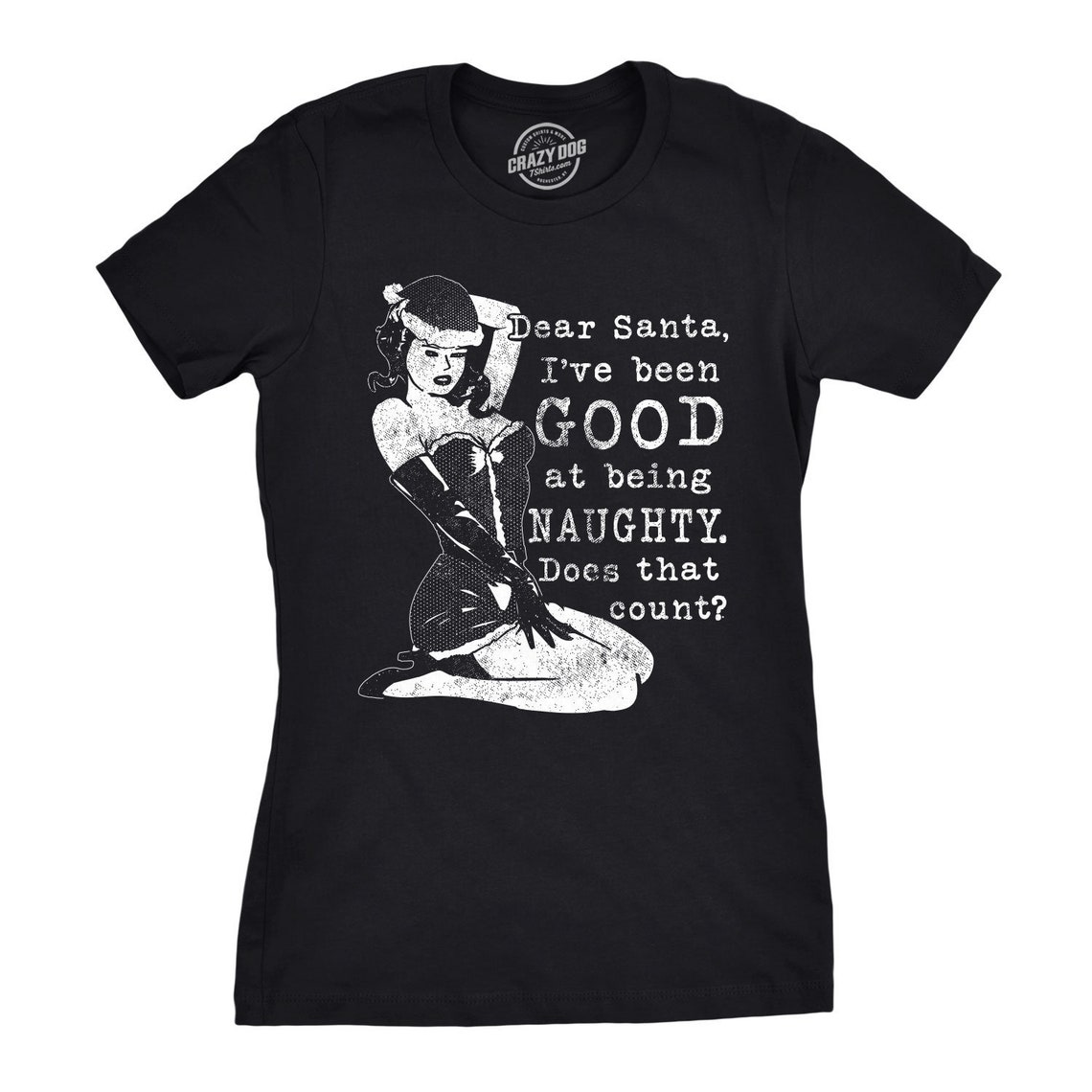 Funny Rude Christmas Shirts, Shirt for Women, Pretty Good at Being ...