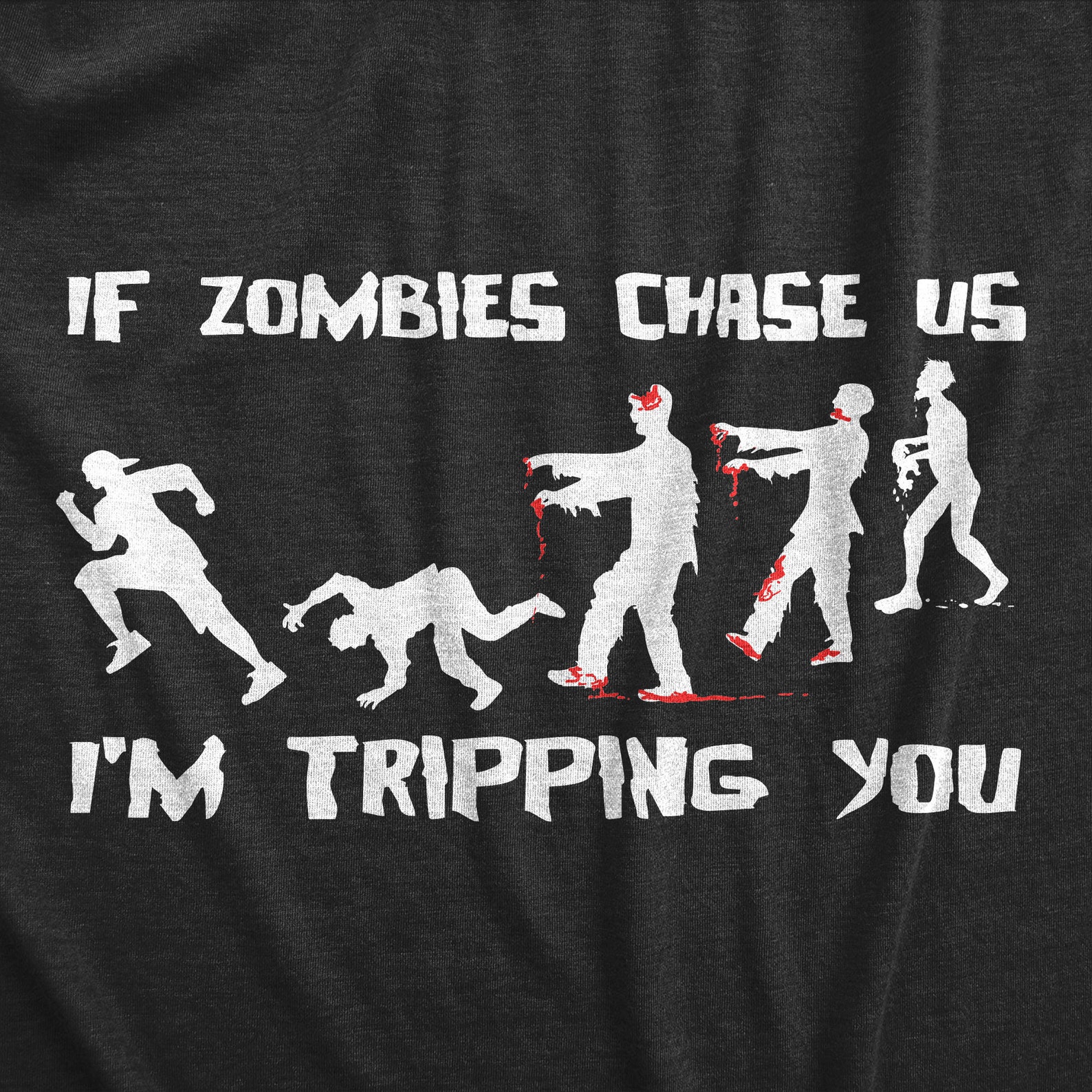 Zombie Chase T Shirt Mens Zombie Tshirt Zombie Tee Dead - Etsy