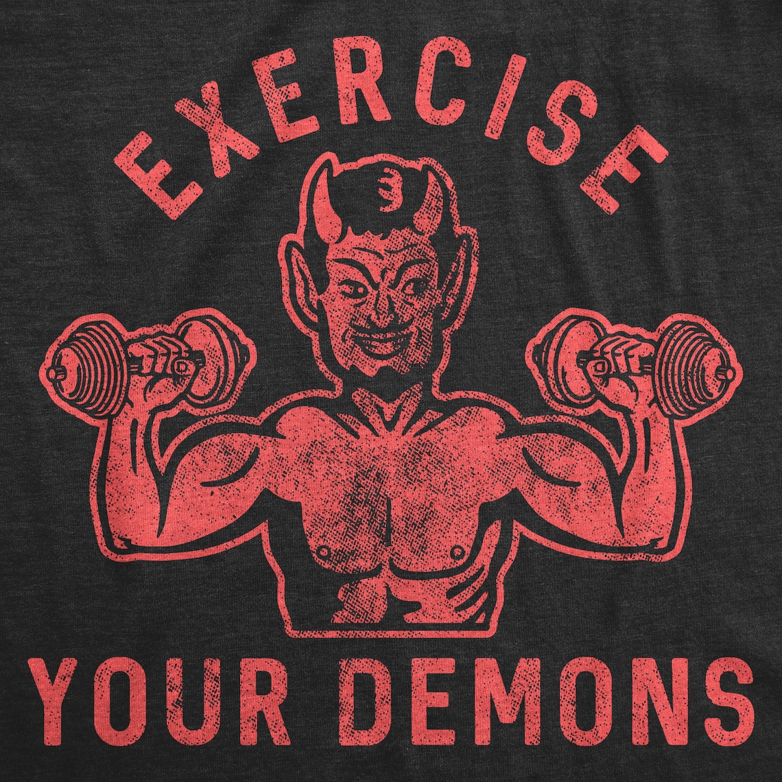 Exercise Your Demons Shirt Devil Shirt Halloween Shirt Men - Etsy
