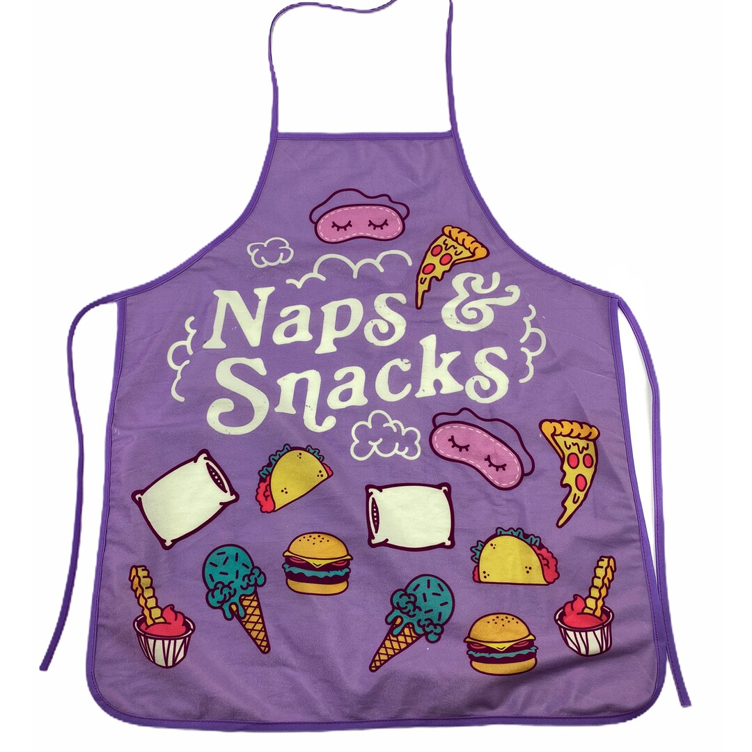 Funny Baking Apron, Naps and Snacks, Snack Queen, Mother's Day Gift ...