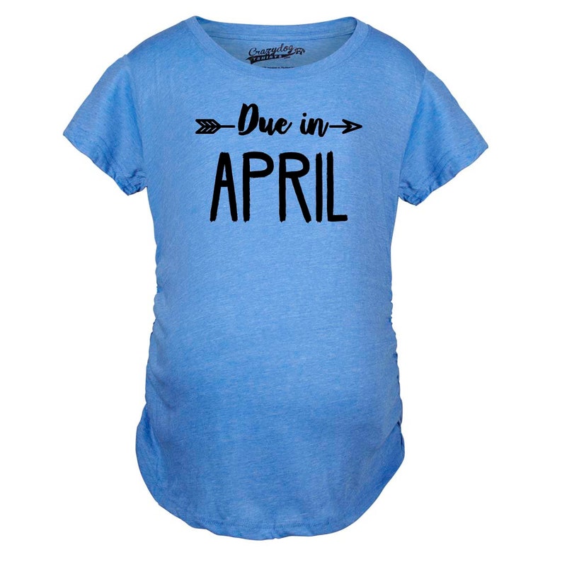 April Baby Shirt Due In April Shirt Born In April Gift Baby | Etsy