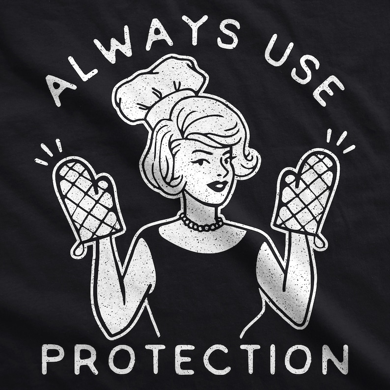 Funny Baking Apron, Always Use Protection, Gift for Mom - Etsy