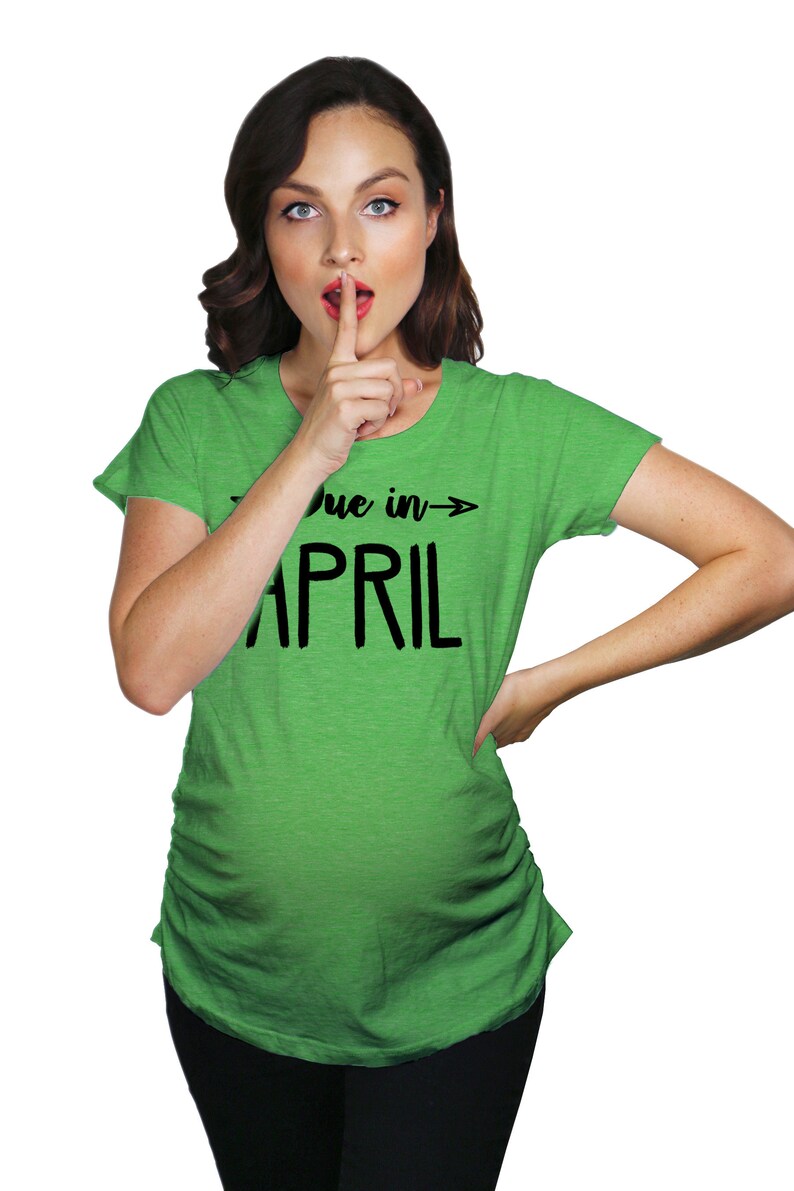 April Baby Shirt Due In April Shirt Born In April Gift Baby | Etsy
