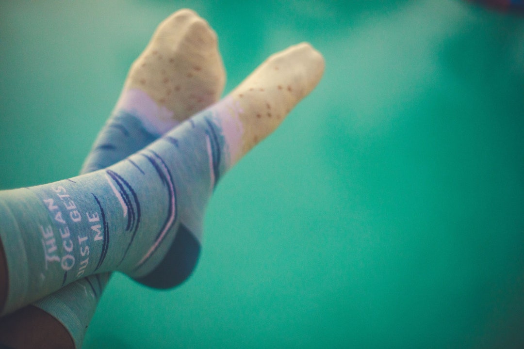 The Ocean Just Gets Me, Ocean Socks, Beach Socks, Cute Womens Socks ...