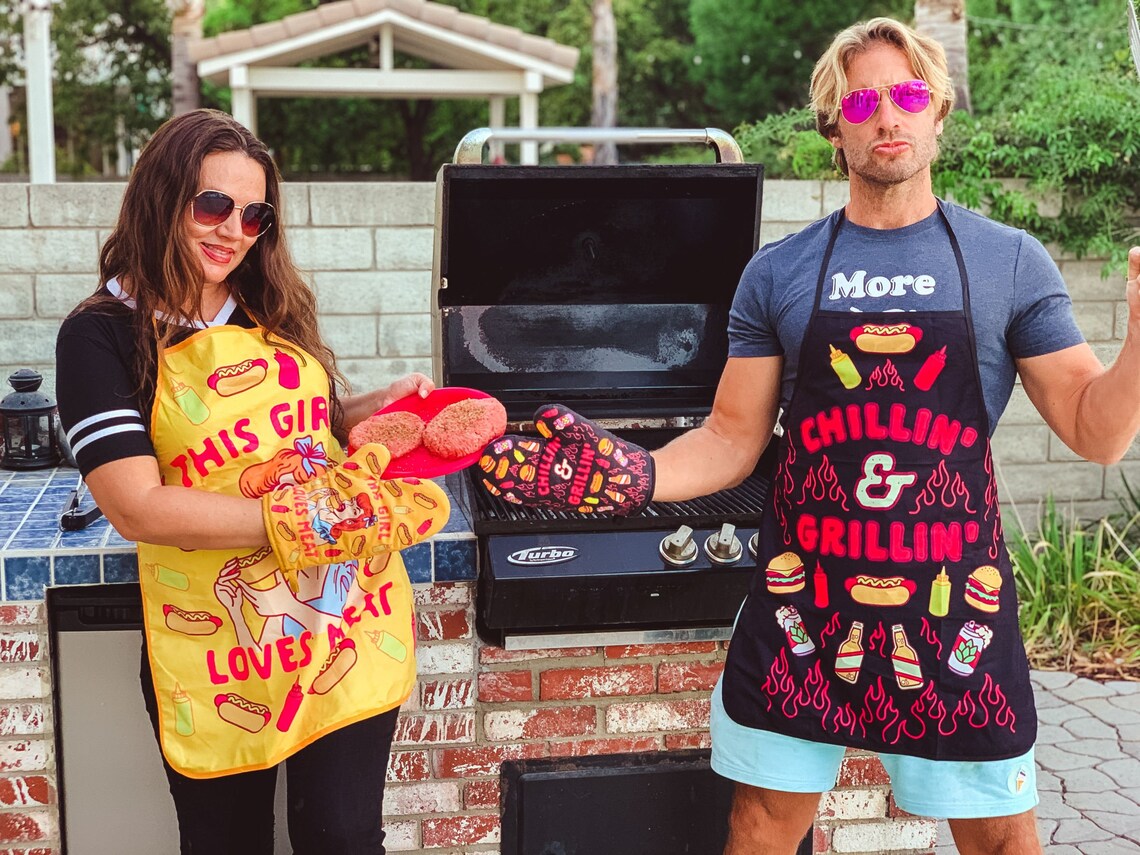 This Girl Loves Meat Innuendo Aprons Inappropriate Aprons - Etsy UK