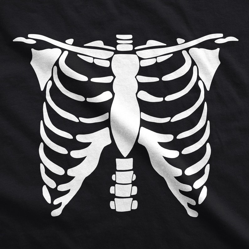 Mens Glowing SKELETON Rib Cage Tshirt Glow in the Dark Shirt - Etsy