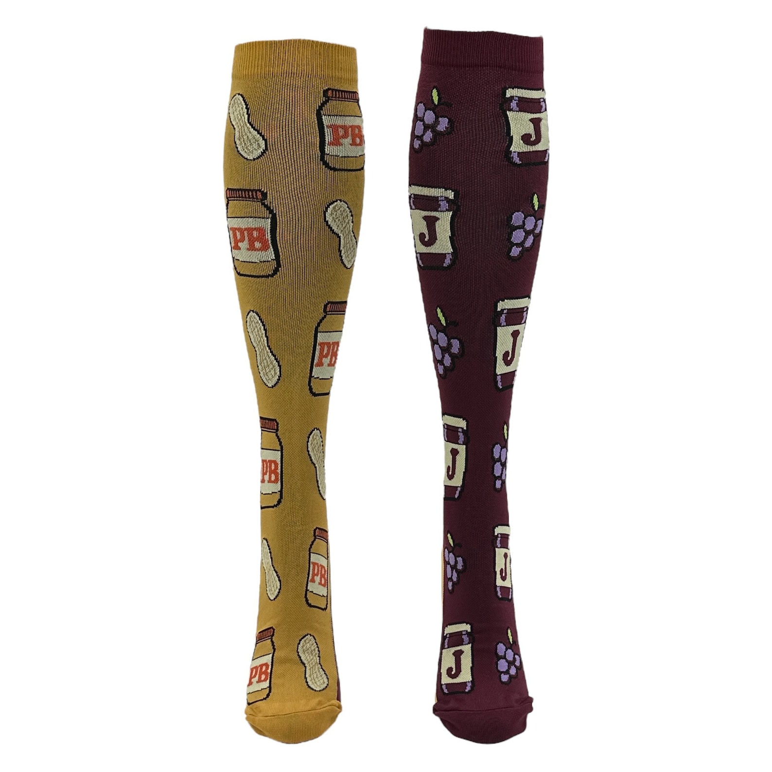 Peanut Butter Jelly Socks, Funny Womens, Mens Food Socks, Youth Socks ...