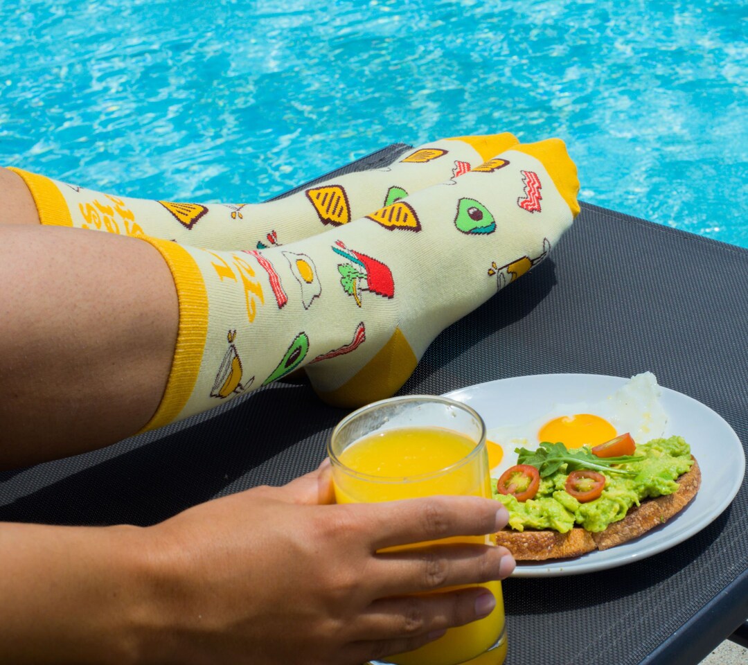 Let's Get Toasted, Avocado Toast Socks, Millennial Socks, Avocado Gifts ...