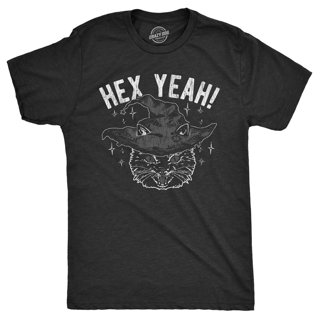 Hex Yeah!, Black Cat, Unisex Witch Shirts, Halloween Shirts, Witch ...