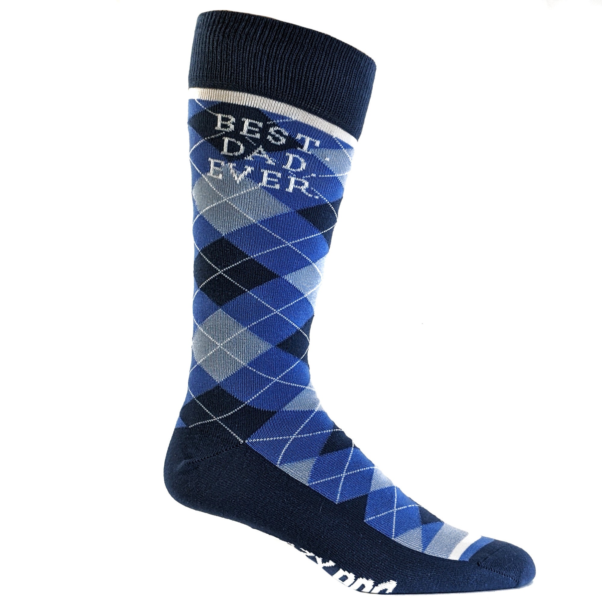 Best Dad Ever Socks Papa Socks Funny Socks Argyle Socks | Etsy