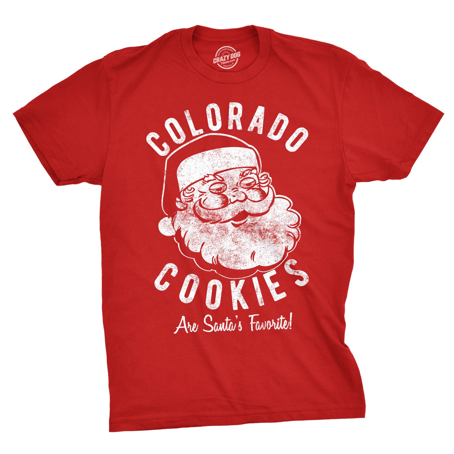 Santa Face Christmas Shirt Christmas Shirt Men Colorado - Etsy