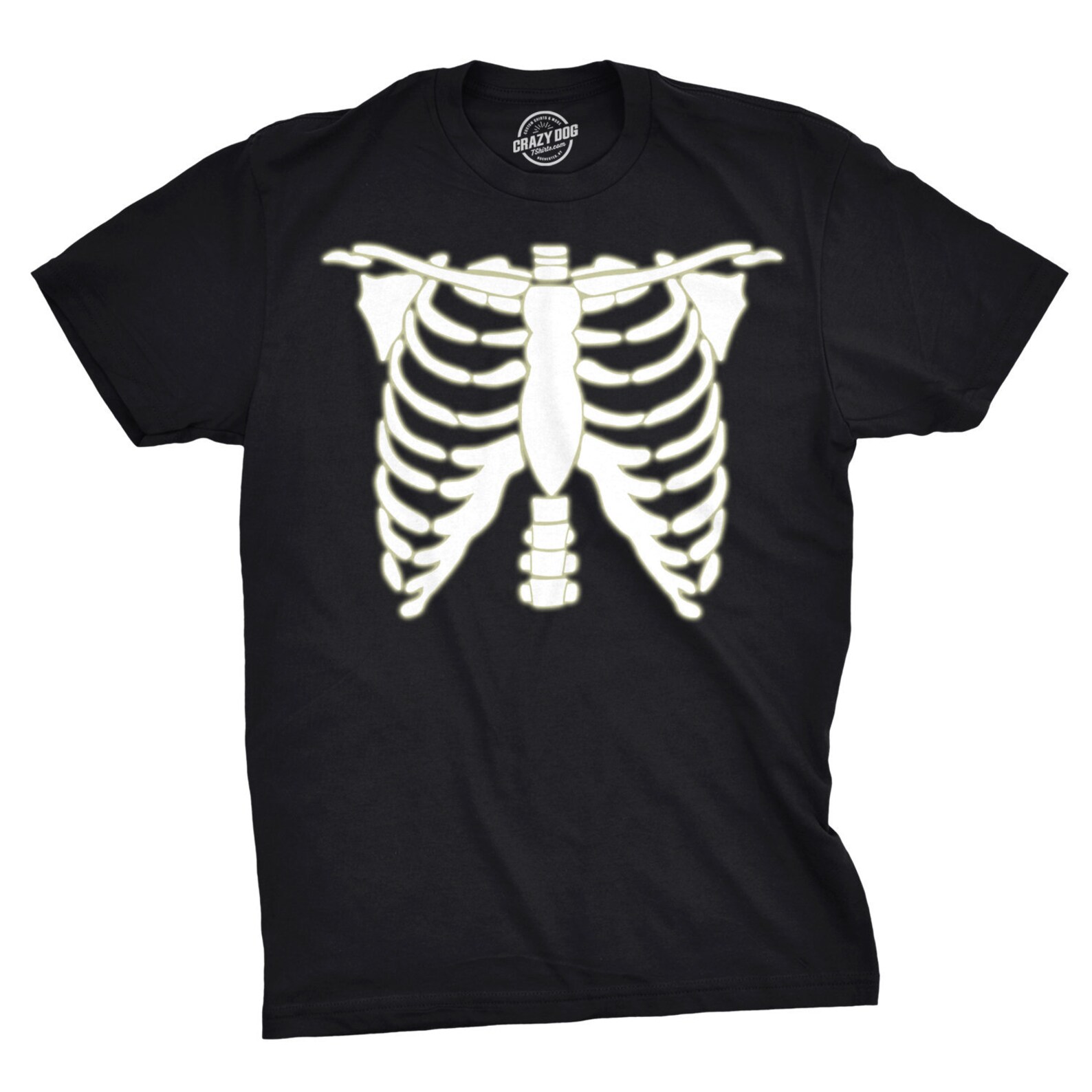 Mens Glowing SKELETON Rib Cage Tshirt Glow in the Dark Shirt - Etsy