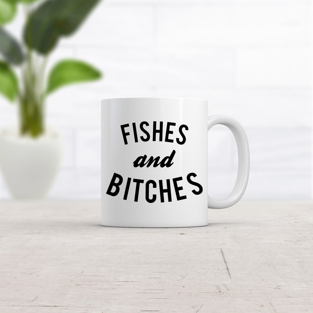 Offensive Fishing Mug, Humorous Fishing Mugs, Rude Fishing Coffee Cup ...