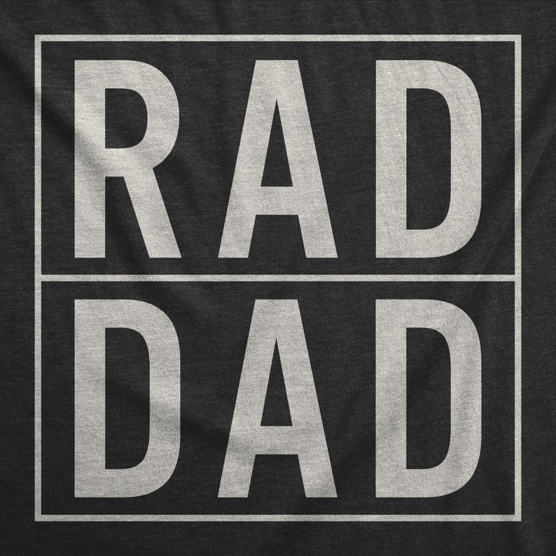 Rad Dad Shirt Dad Gift Ideas Fathers Day Gift Funny Shirt | Etsy