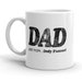 Fathers Day Gift Funny Dad Coffee Mug With Saying Funny Work - Etsy