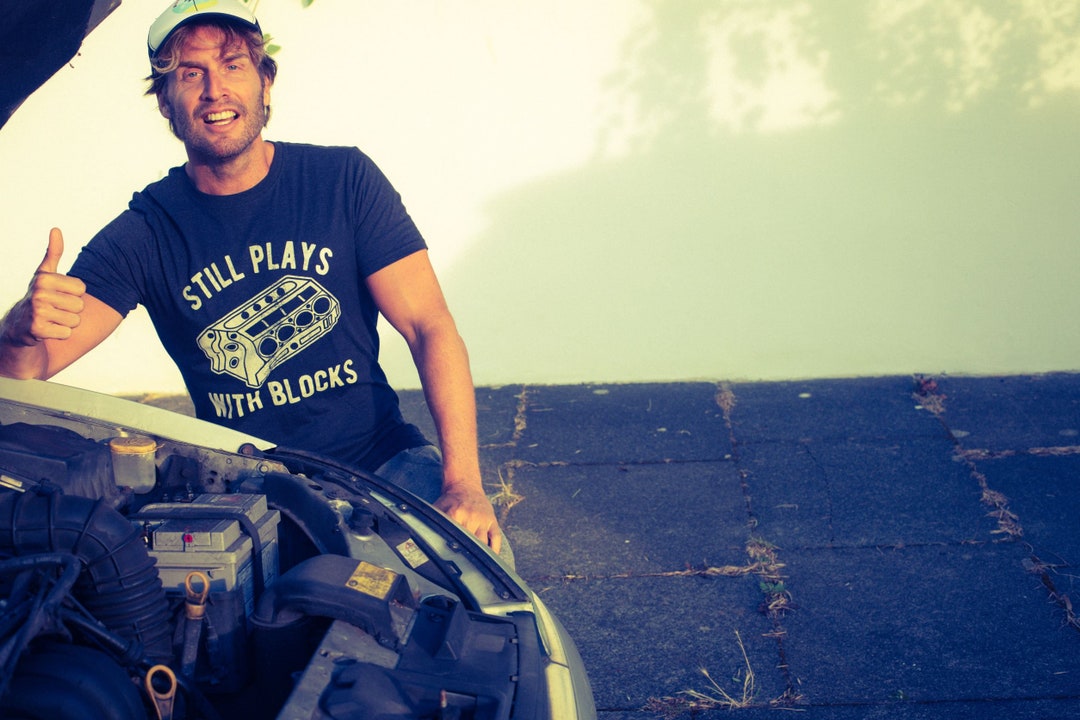 Still Plays With Blocks T-shirt, Mechanic Dad Gift - Etsy