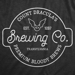 Count Dracula Brewing Co. T-shirt, Vampire Halloween Shirt - Etsy