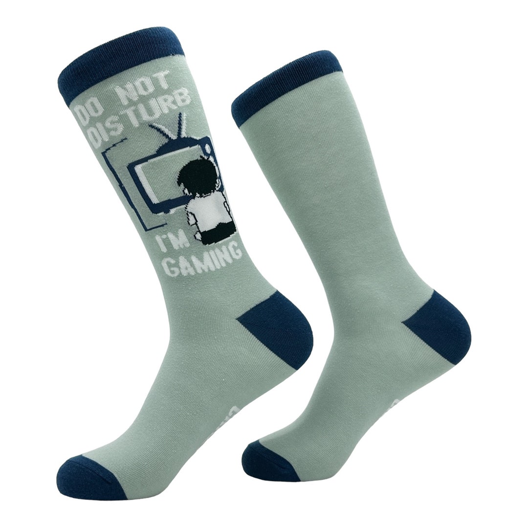Do Not Disturb, I'm Gaming, Video Gamer Sock, Funny Socks, Super Soft ...