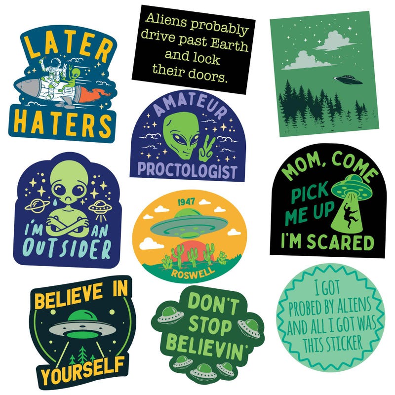 Alien Meme Stickers - Etsy UK