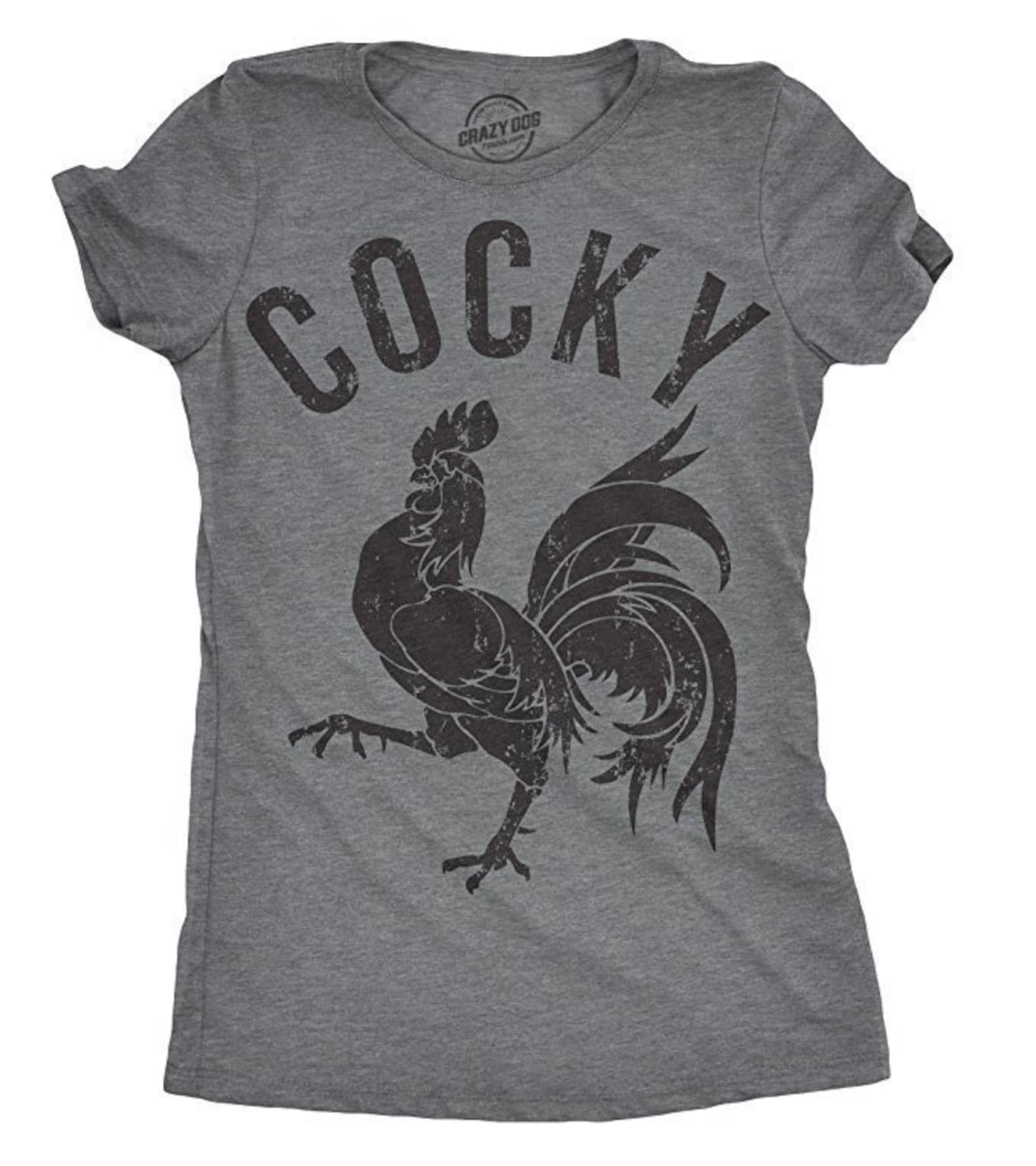 Womens Cocky Shirt Women's Rooster Shirt Cute Bird | Etsy