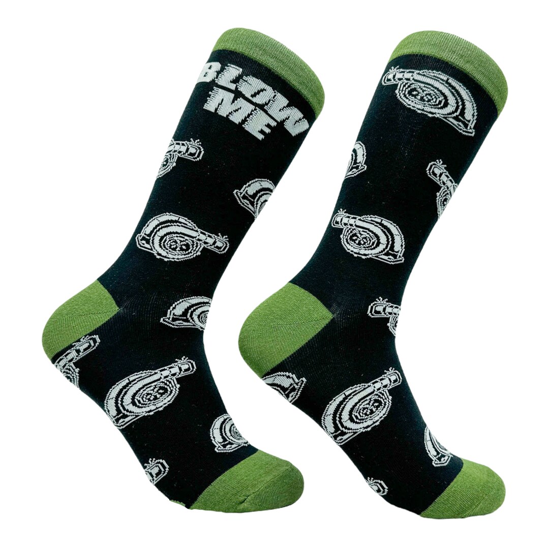 Turbo Socks, Car Guy Gift, Funny Mechanic Dad Socks - Etsy