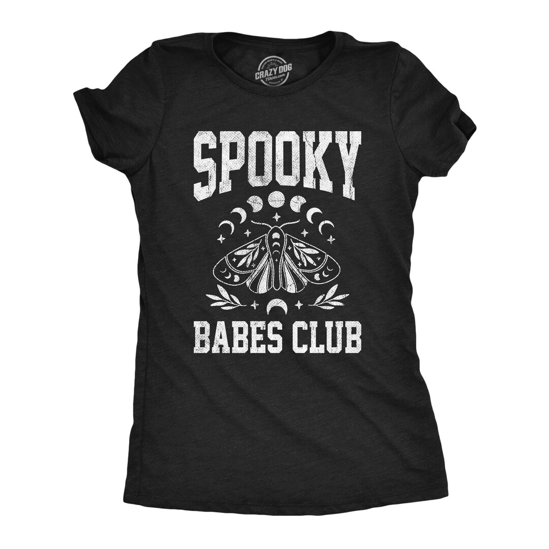 Spooky Babes Club, Moth Shirts, Moon Phases Shirt, Witch Shirts, Funny ...
