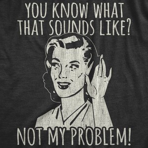 Funny Mom T-shirt, Vintage Style, 'not My Problem' Graphic - Etsy