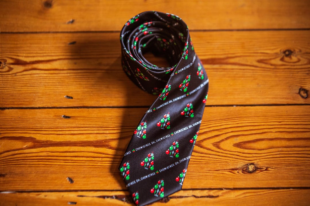 Christmas Tie, Father's Day Gift: Chemistree Tie, Chemistry Tie ...