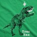 T Rex GLOW INK Shirt, Funny Tree T Shirt, Tyrannosaurus Shirt, Mens ...