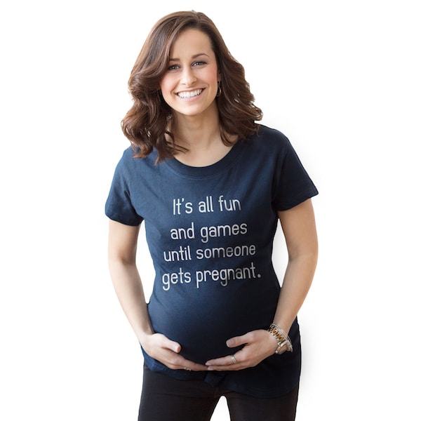 Funny Maternity Tee - Etsy