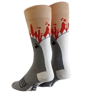 Funny Dad Socks, Shark Bite Socks, Funky Shark Socks, Shark Lover Gifts ...