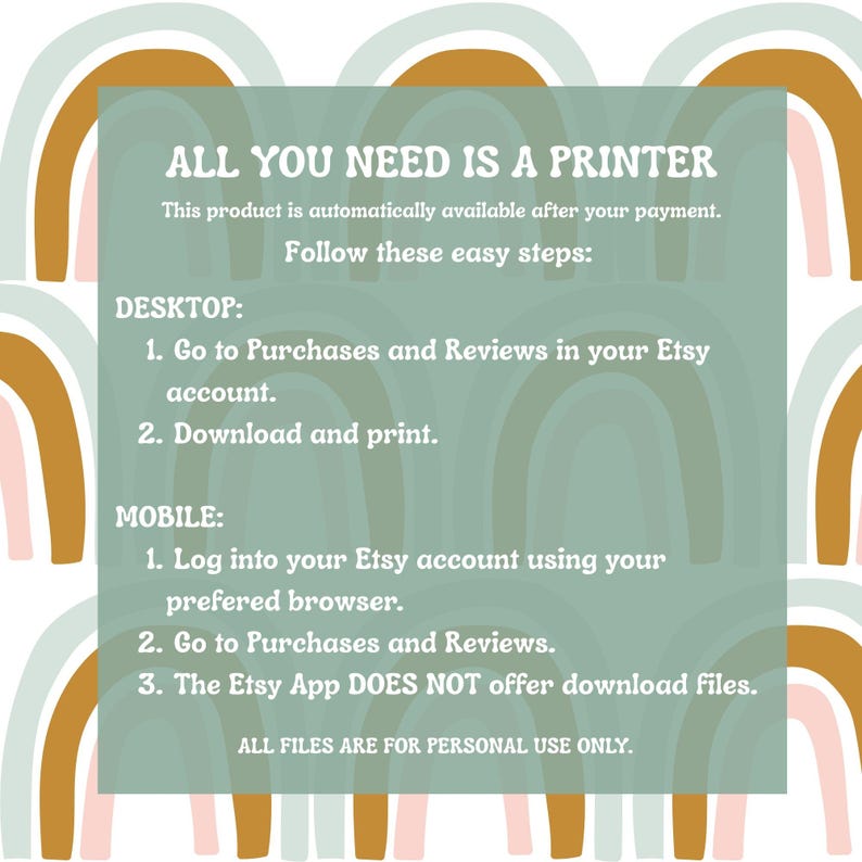 Children's Choice Chart | Download Digital File - Etsy