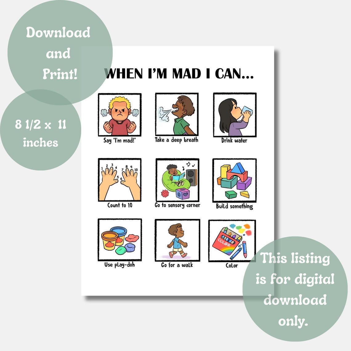 Children's Choice Chart | Download Digital File - Etsy
