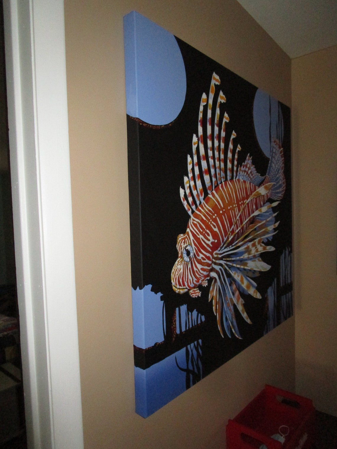 Devilfish, Large Original Painting, 36 X 36 Inches, Acrylic on Canvas ...