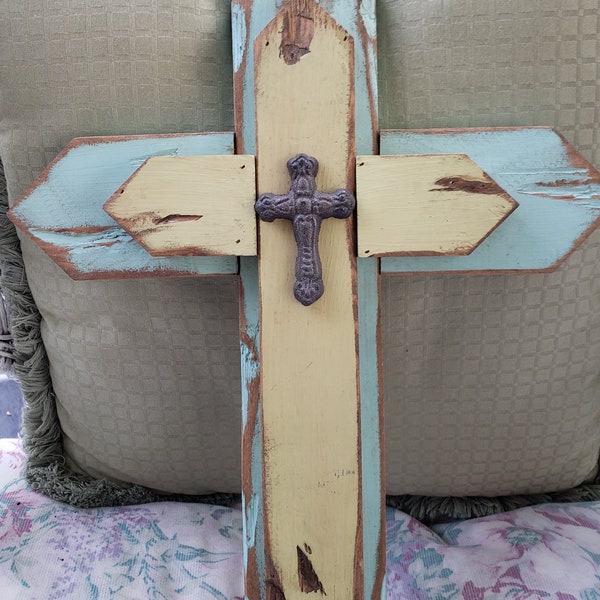 Painted Cross - Etsy