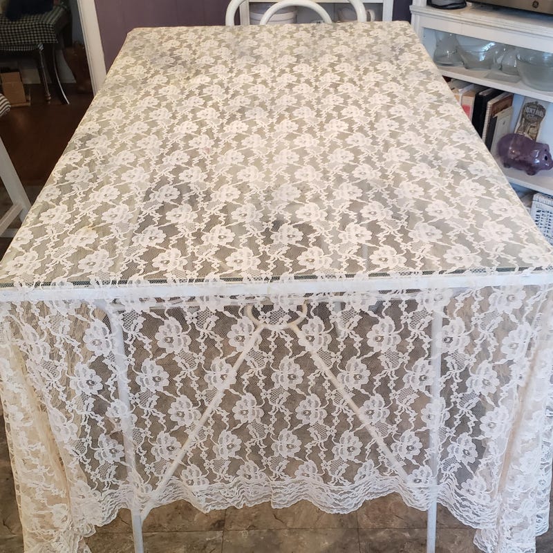 Lace Tablecloth - Etsy