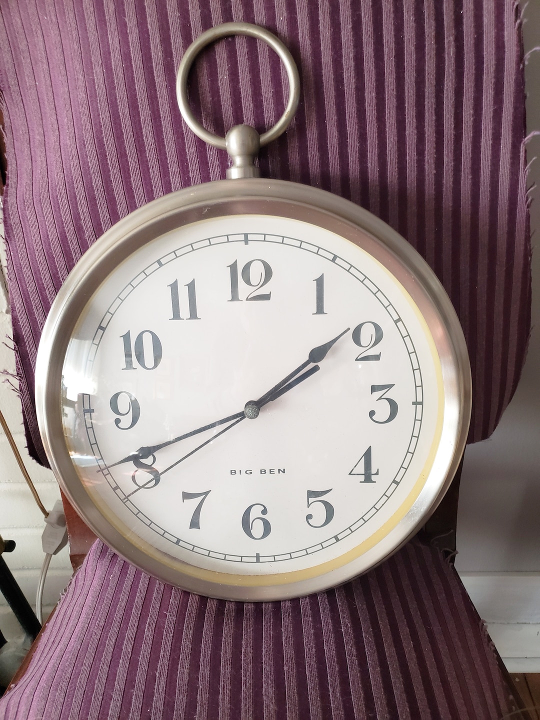 Big Ben Wall Clock Silver Large Classic Shabby Chic Cottage Core - Etsy