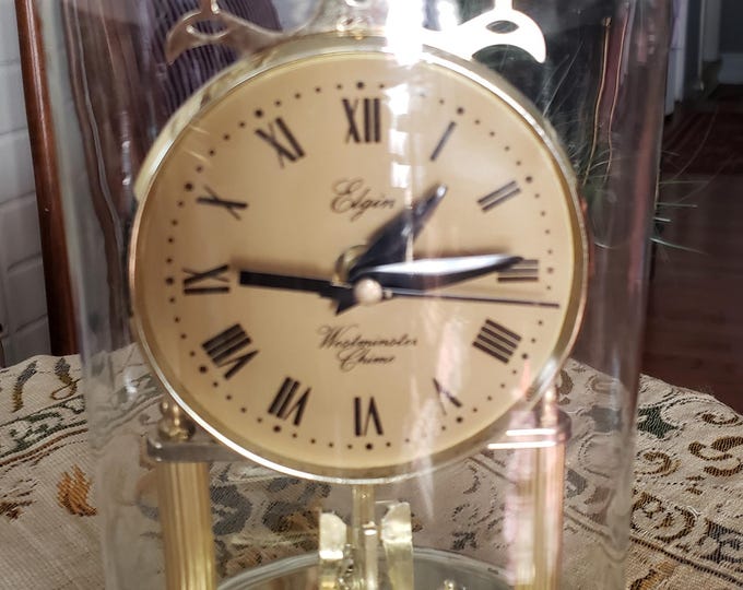 Vintage Anniversary Clock Elgin Westminster Chime FREE Shipping - Etsy