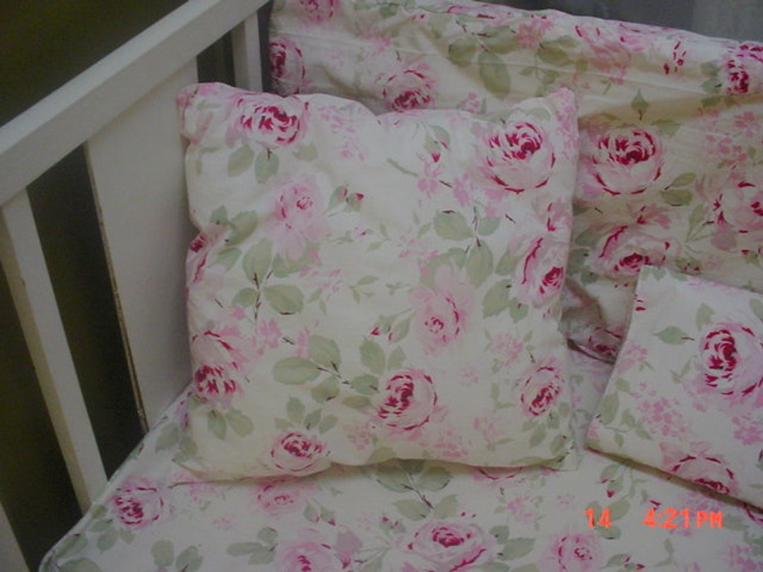 Pillow Rachel Ashwell Rosalie Fabric Discontinued Floral FREE Shipping ...