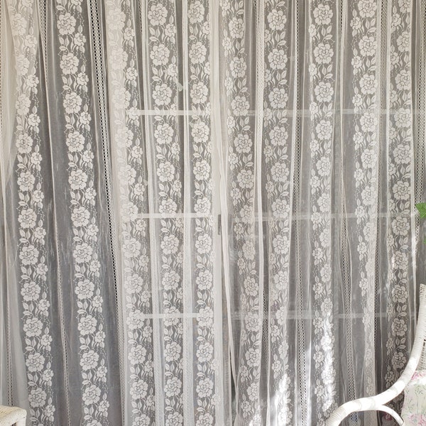 Lace Curtains - Etsy