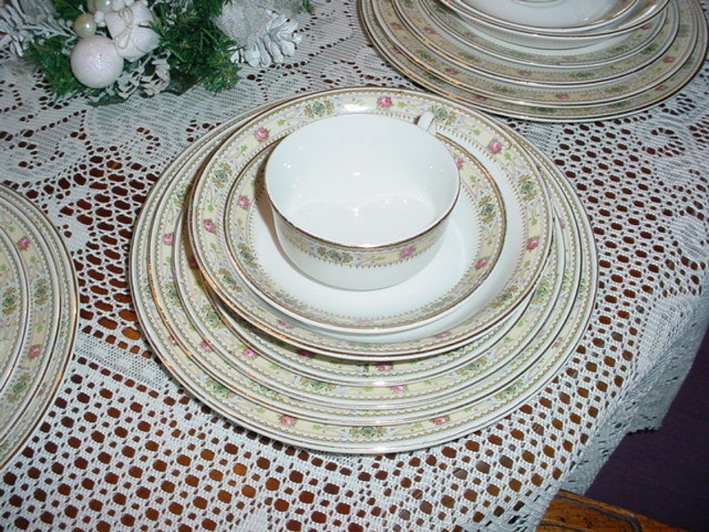 Homer Laughlin Empress China Vintage Dinnerware 7-pc Place Setting - Etsy