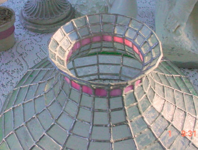 Stained Glass Shade Leaded Glass Romantic French Shabby Chic - Etsy