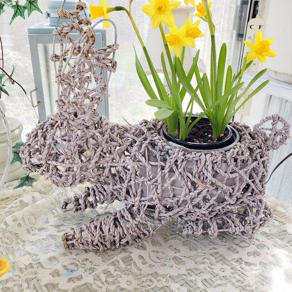 Wicker Planter - Etsy