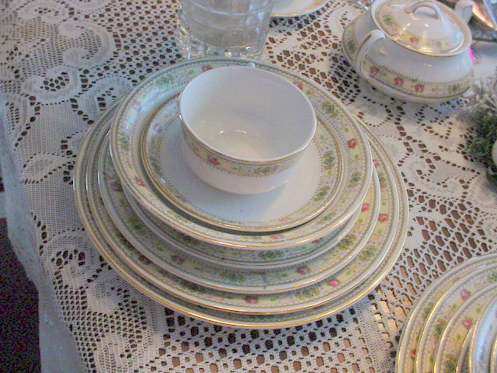 Homer Laughlin Empress China Vintage Dinnerware 7-pc Place | Etsy