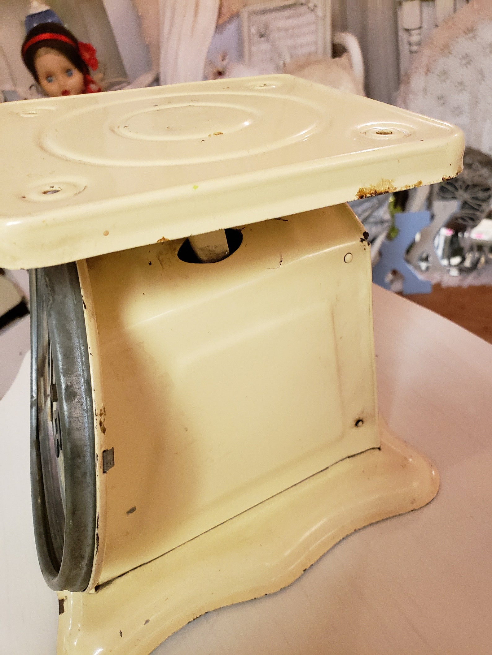 Antique Baby Scale Metal Scale Shabby Chic Decorative | Etsy