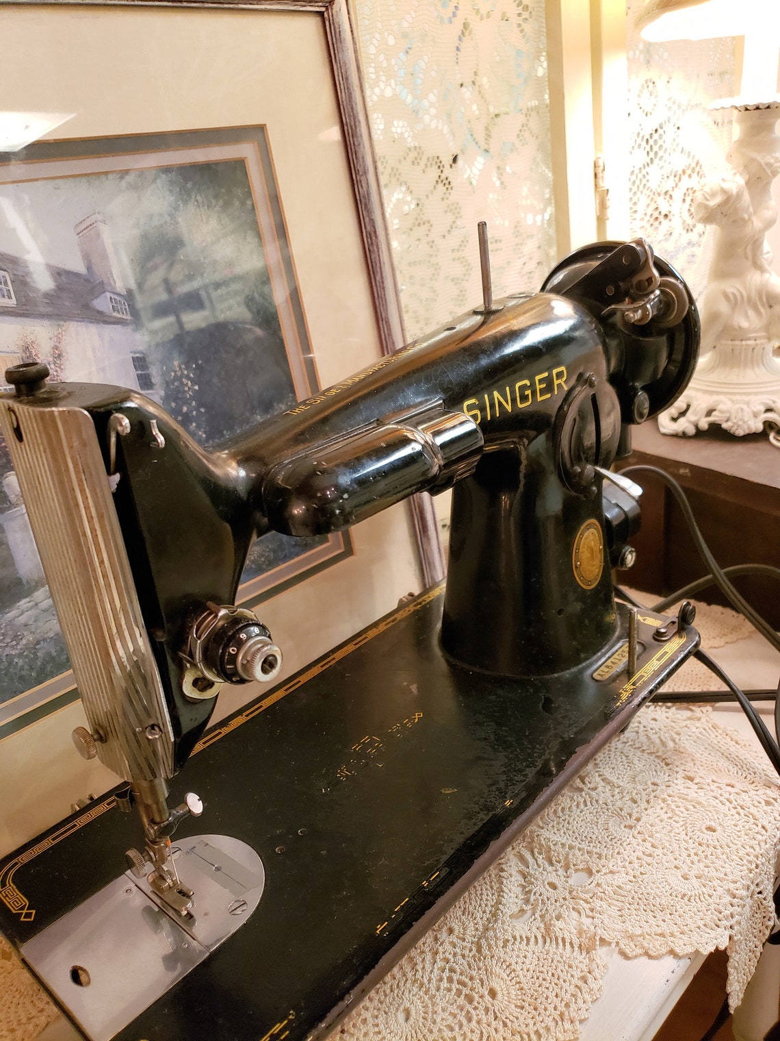Vintage Singer Sewing Machine 201 C1950 Rare Collectible | Etsy