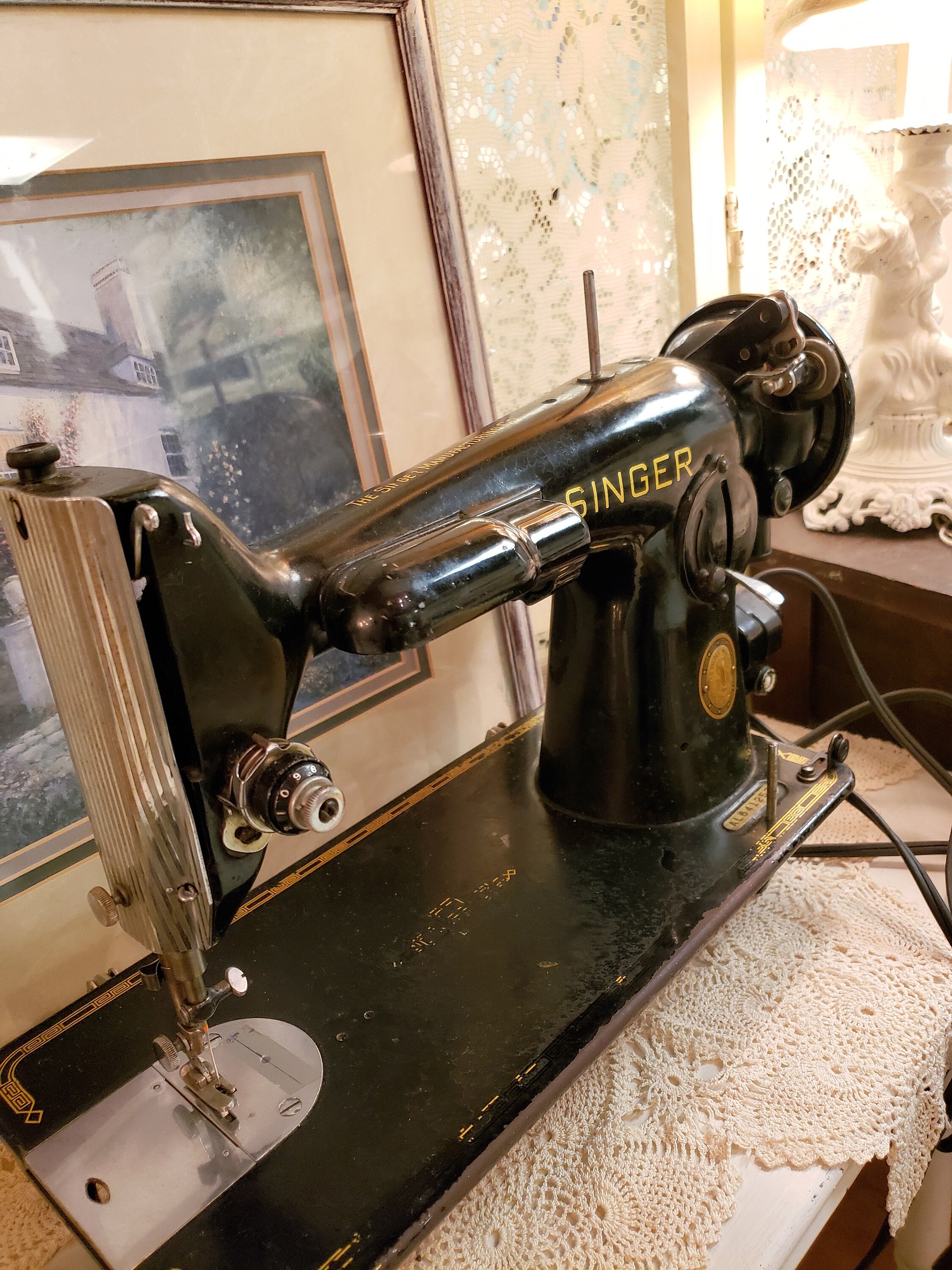 Vintage Singer Sewing Machine 201 C1950 Rare Collectible | Etsy