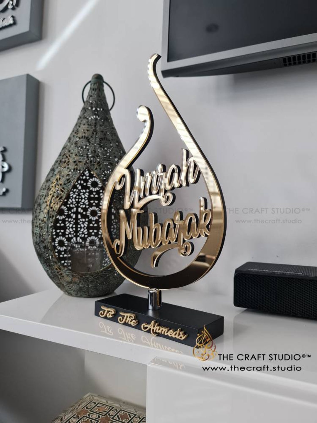 Unique Hajj Gift. Umrah Gift. Double Layer Premium Gold Mirror Finish ...